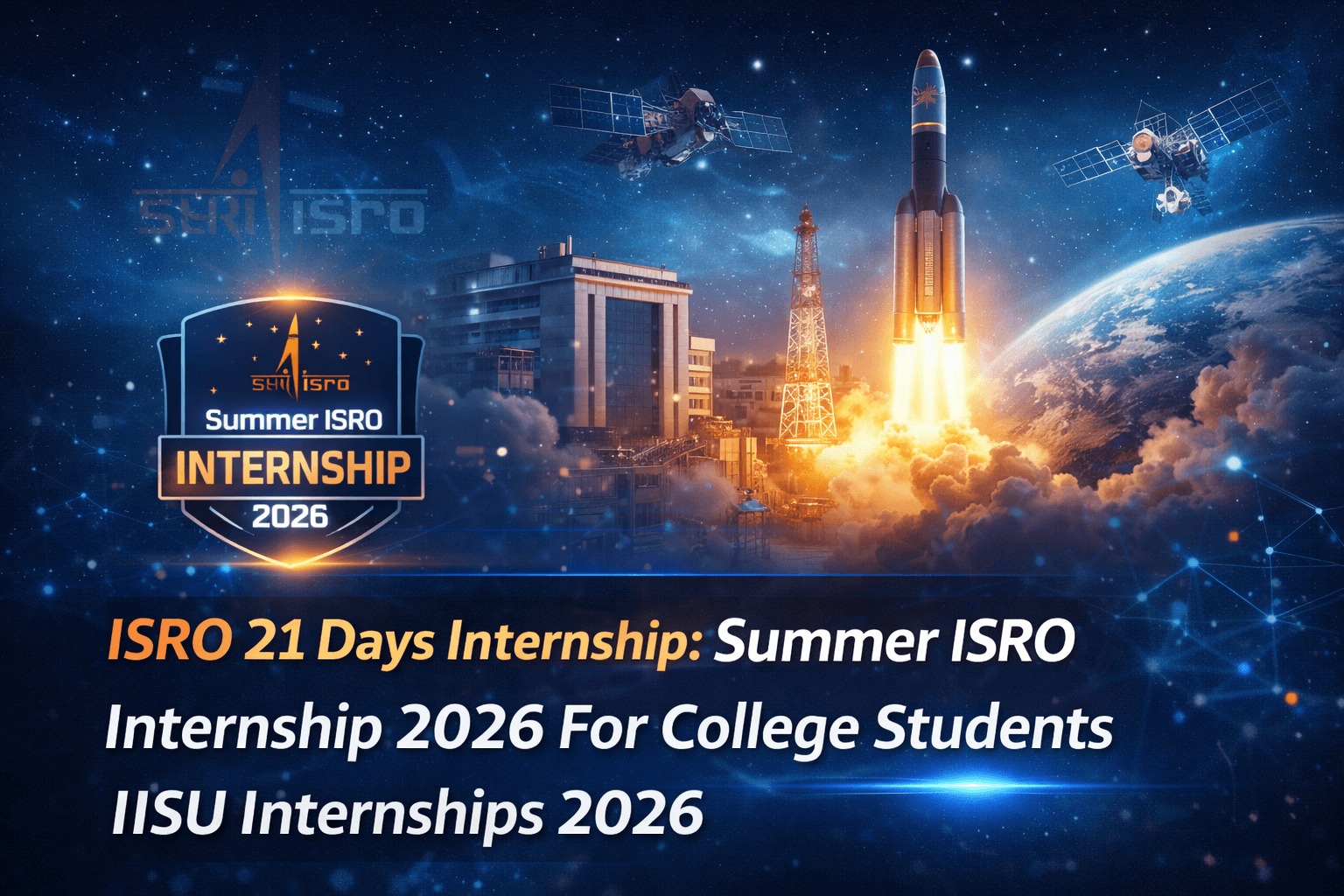 ISRO 21 Days Internship: Summer ISRO Internship 2026 For College ...